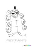 Numberblocks - Coloring Pages for kids | 100% free print or download