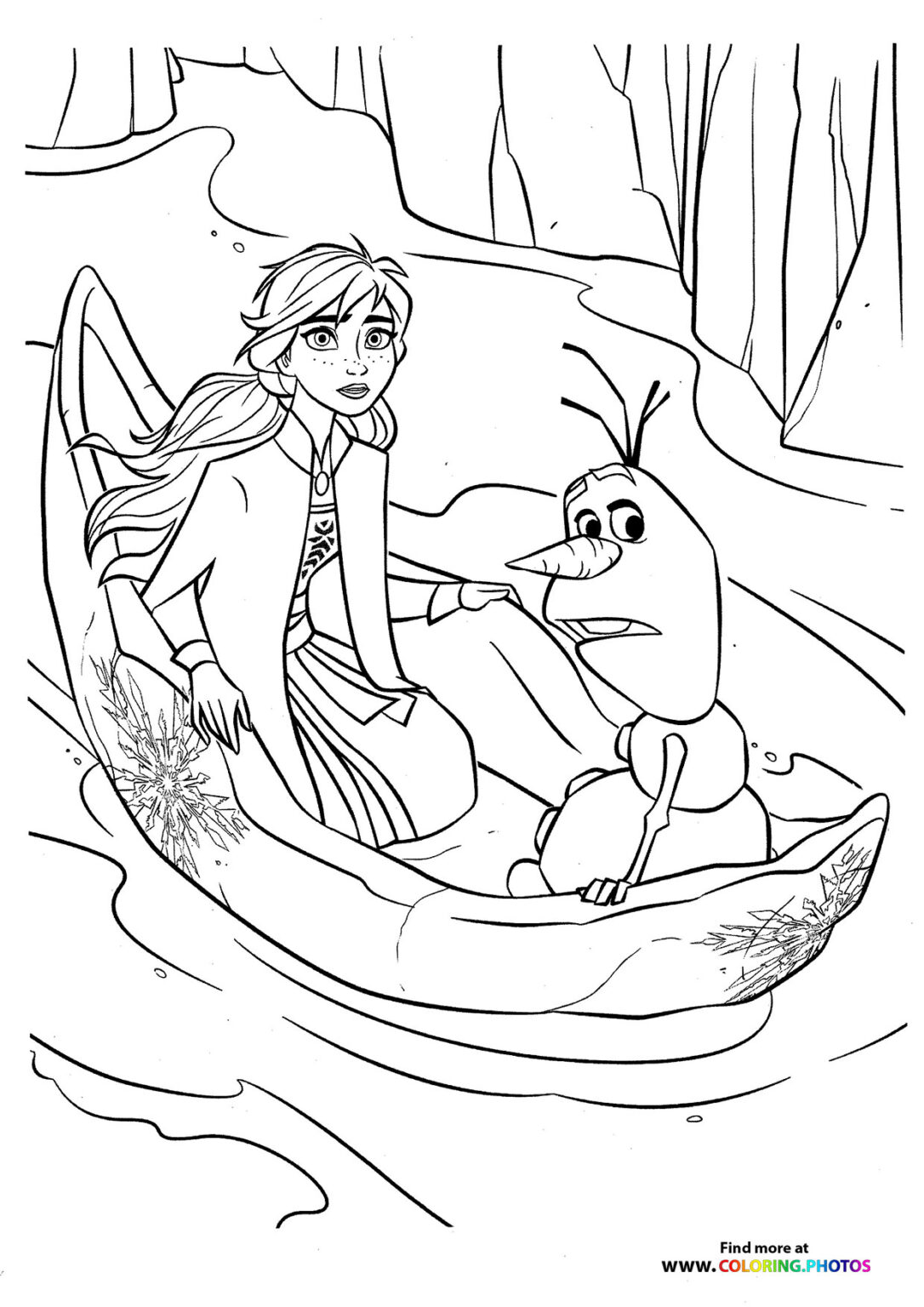 Olaf - Coloring Pages for kids | Free and easy print or download