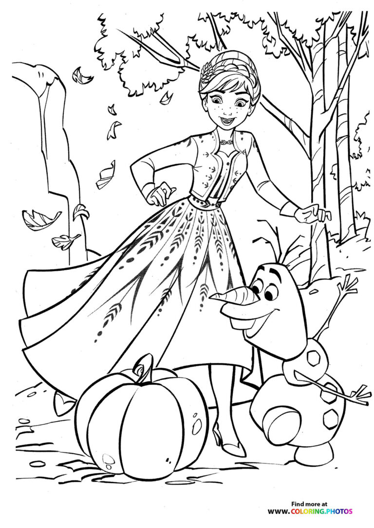 Olaf - Coloring Pages for kids | Free and easy print or download
