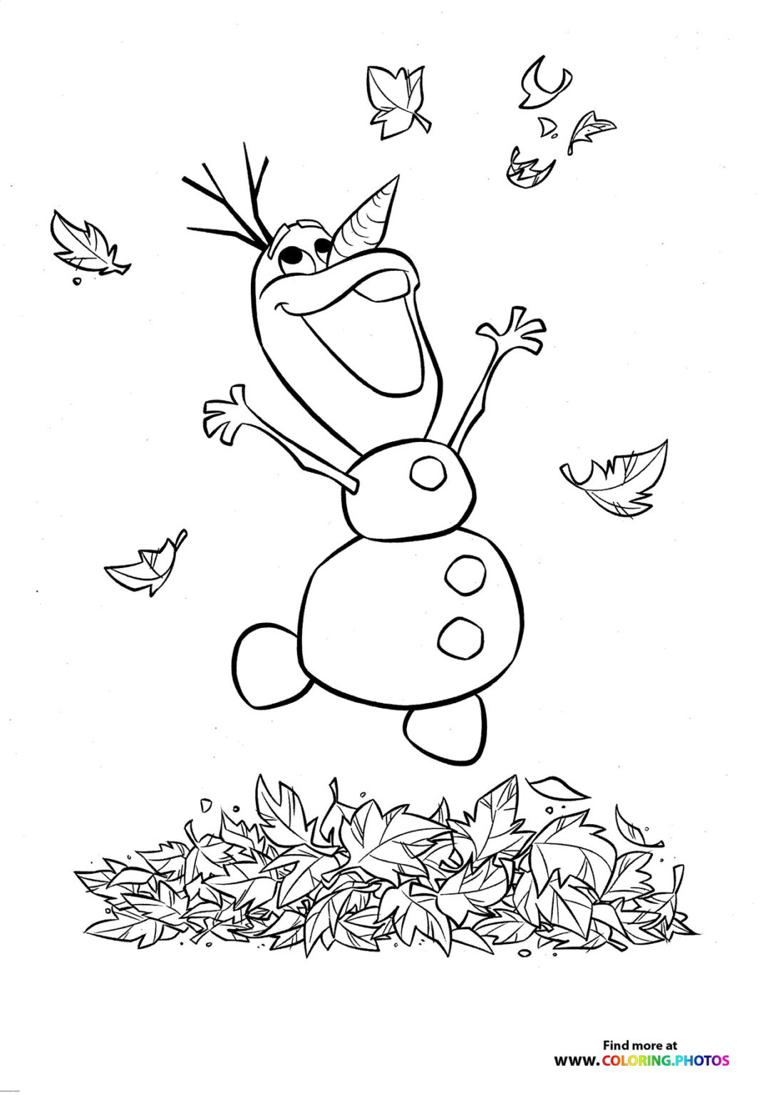Olaf - Coloring Pages for kids | Free and easy print or download