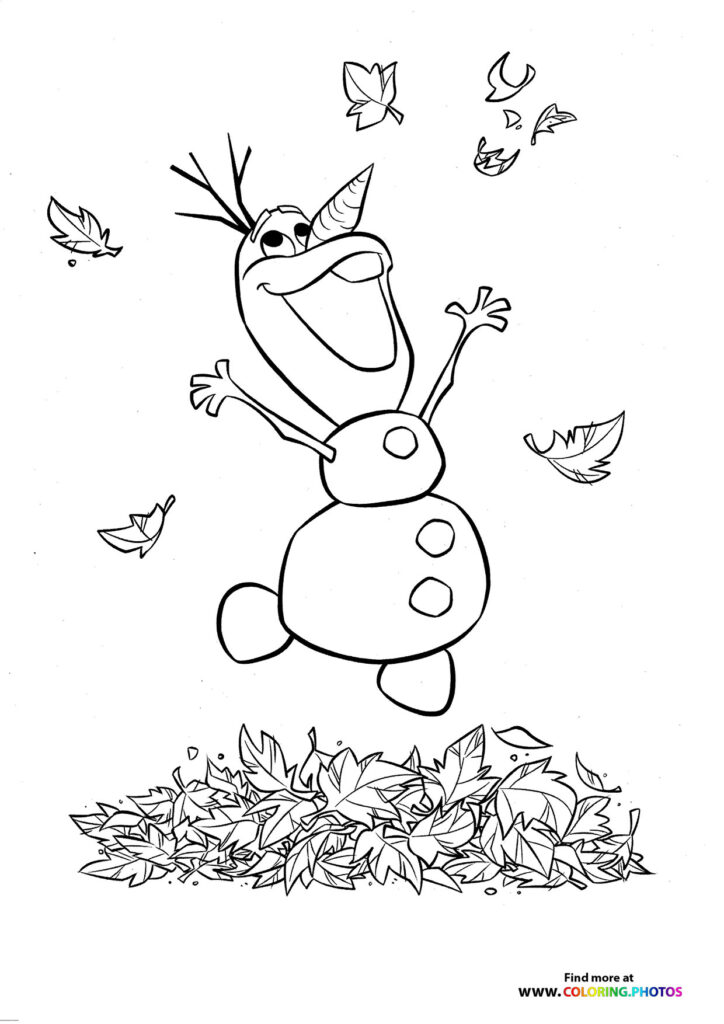 Olaf - Coloring Pages for kids | Free and easy print or download