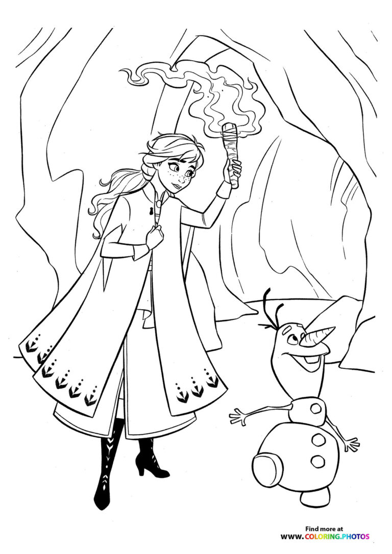 Olaf - Coloring Pages for kids | Free and easy print or download