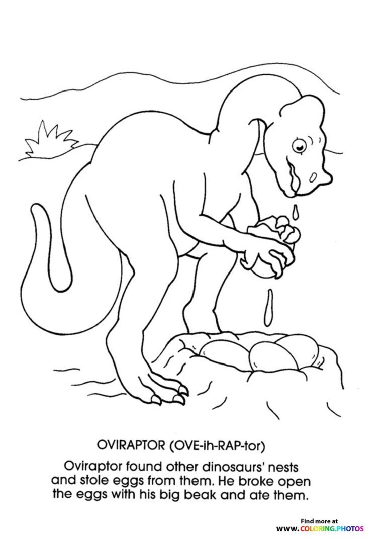 Oviraptor - Coloring Pages for kids