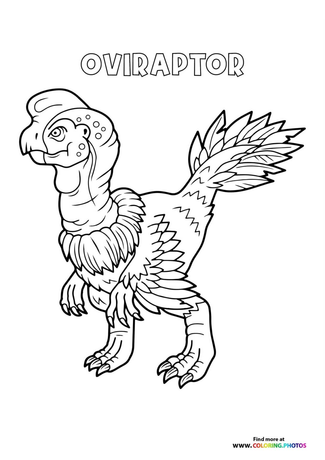 Oviraptor dinosaur - Coloring Pages for kids