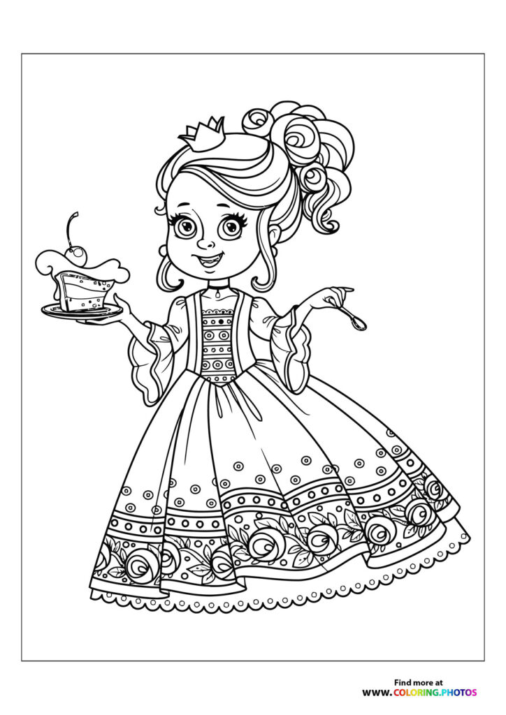 Princess - Coloring Pages for kids | Free and easy print or download