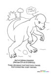 Pachycephalosaurus - Coloring Pages for kids