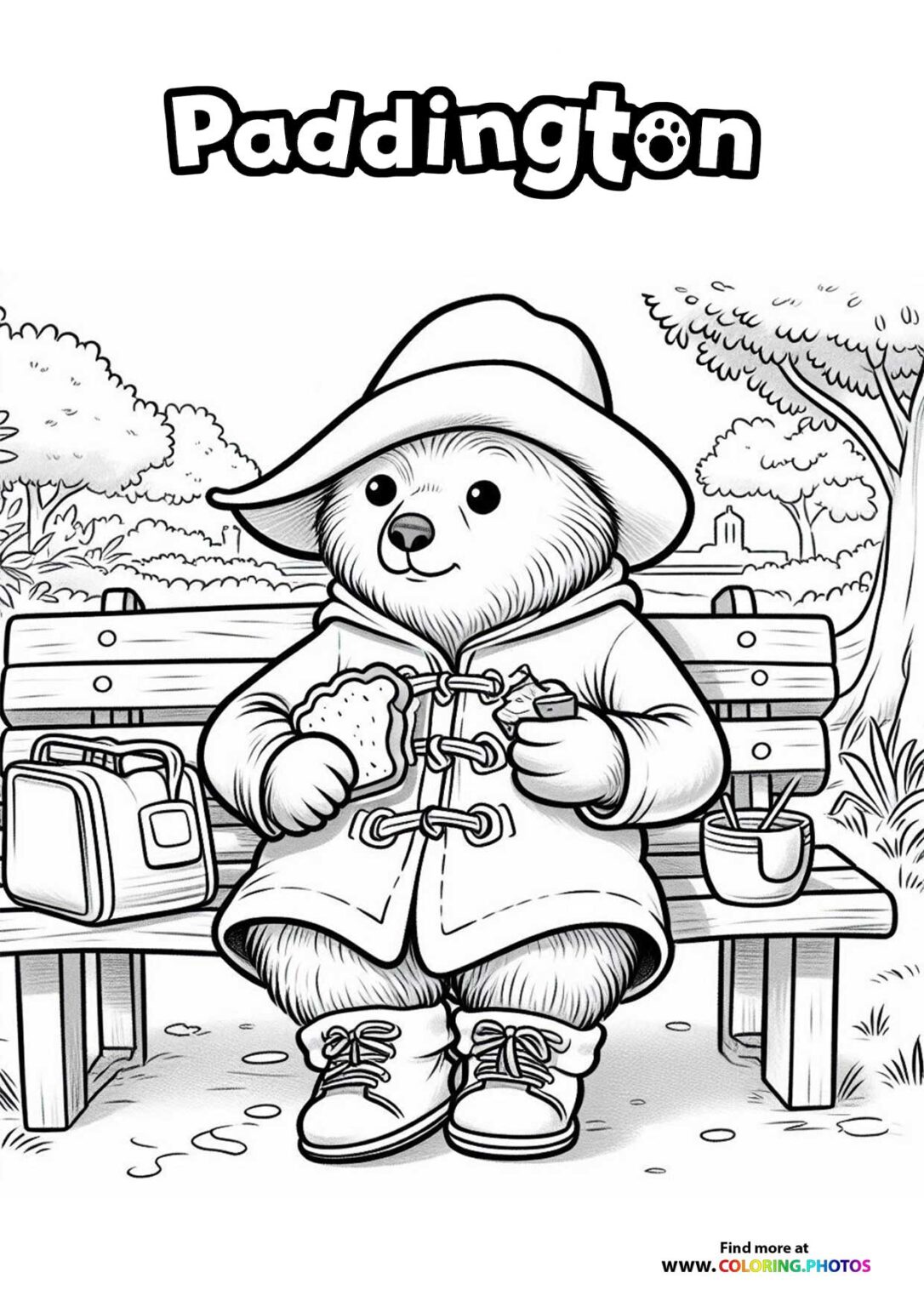Paddington in Peru - Coloring Pages for kids