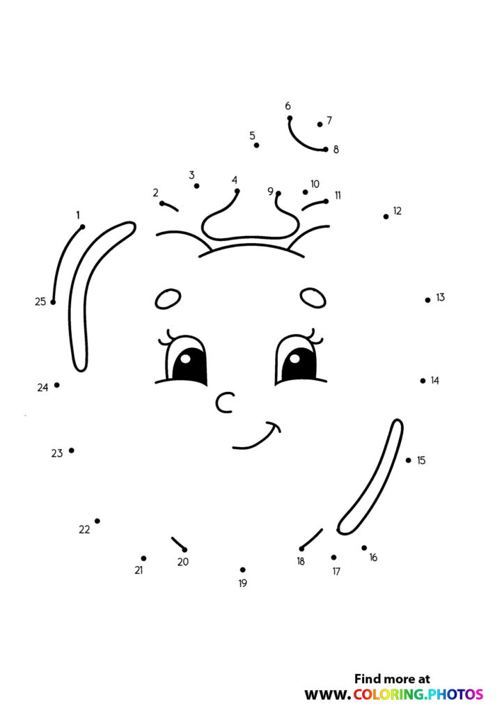 Paprika dot the dots - Coloring Pages for kids