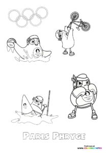 Paris 2024 Olympics Coloring Pages: Free Printables for Kids!