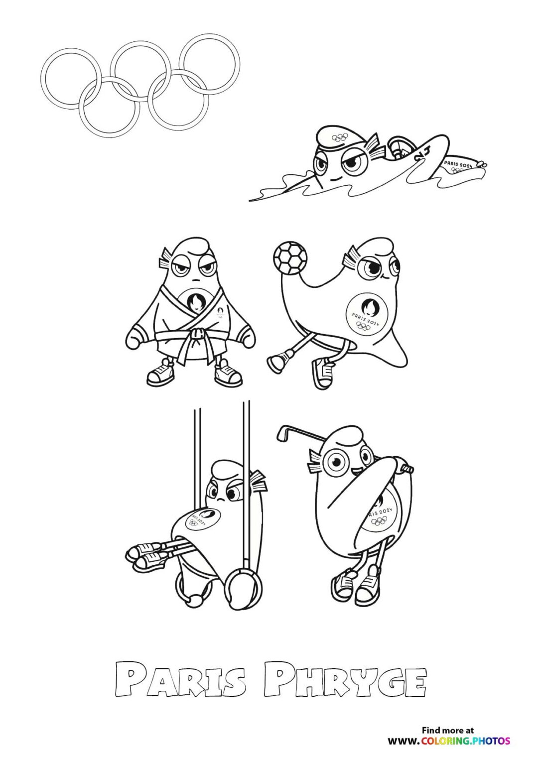 Paris 2024 Olympics Coloring Pages: Free Printables for Kids!