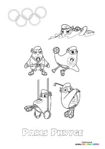 Paris 2024 Olympics Coloring Pages: Free Printables for Kids!