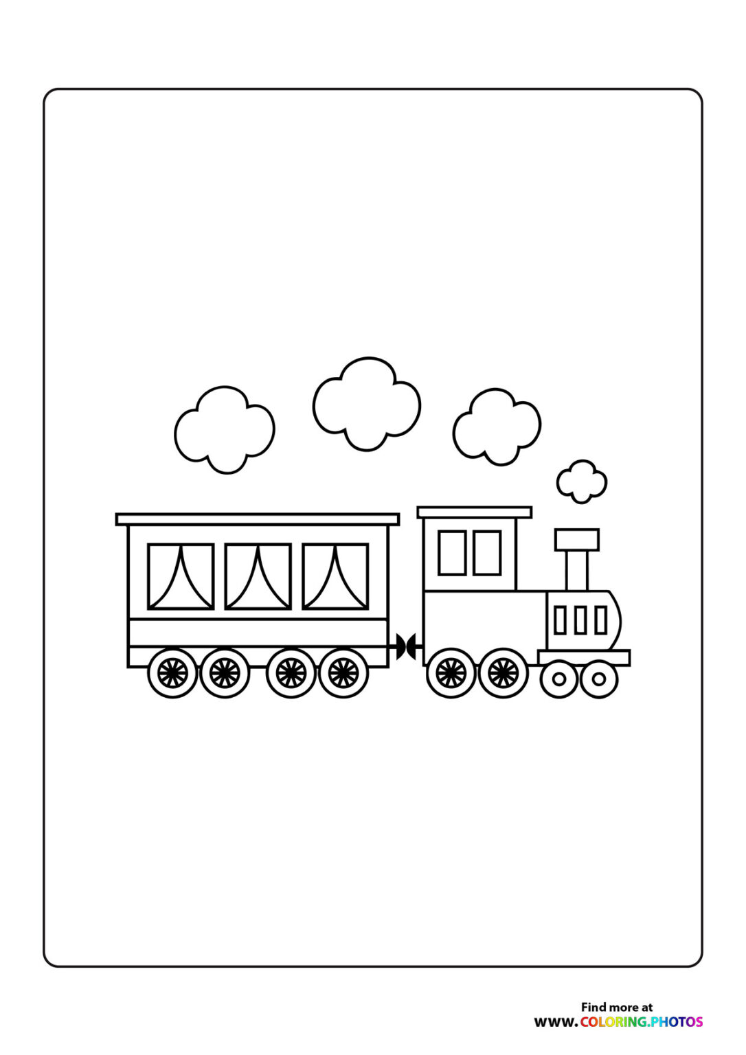 Trains - Coloring Pages for kids | Free and easy print or download