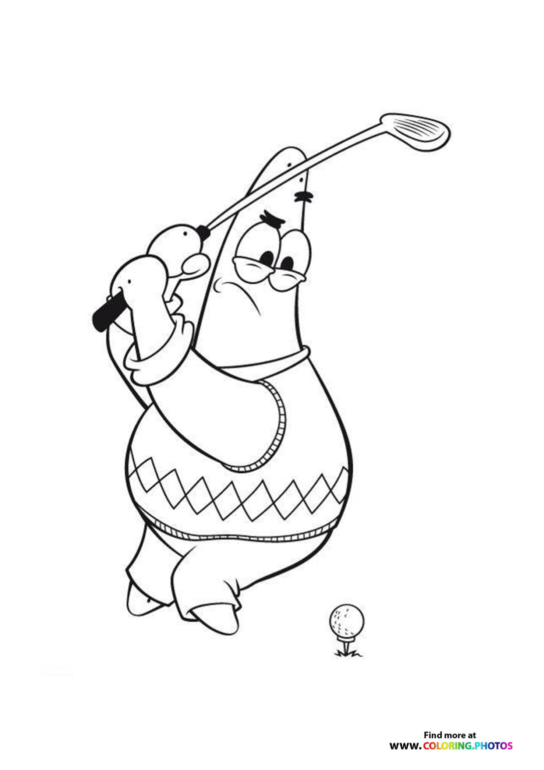 Golf - Coloring Pages for kids | 100% free print or download