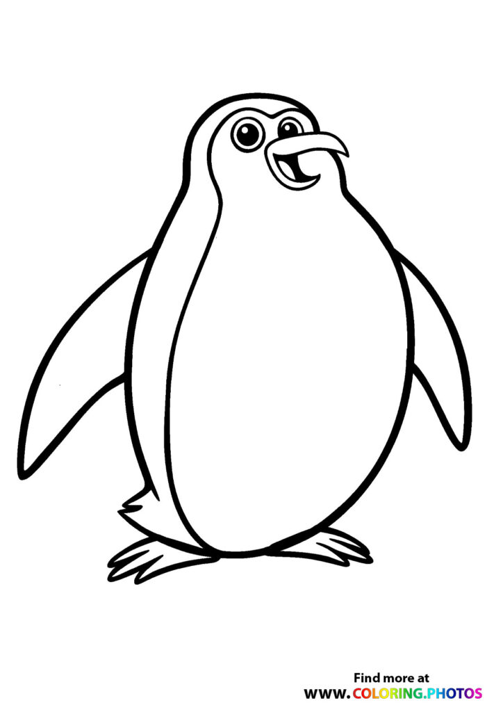 Penguins - Coloring Pages for kids