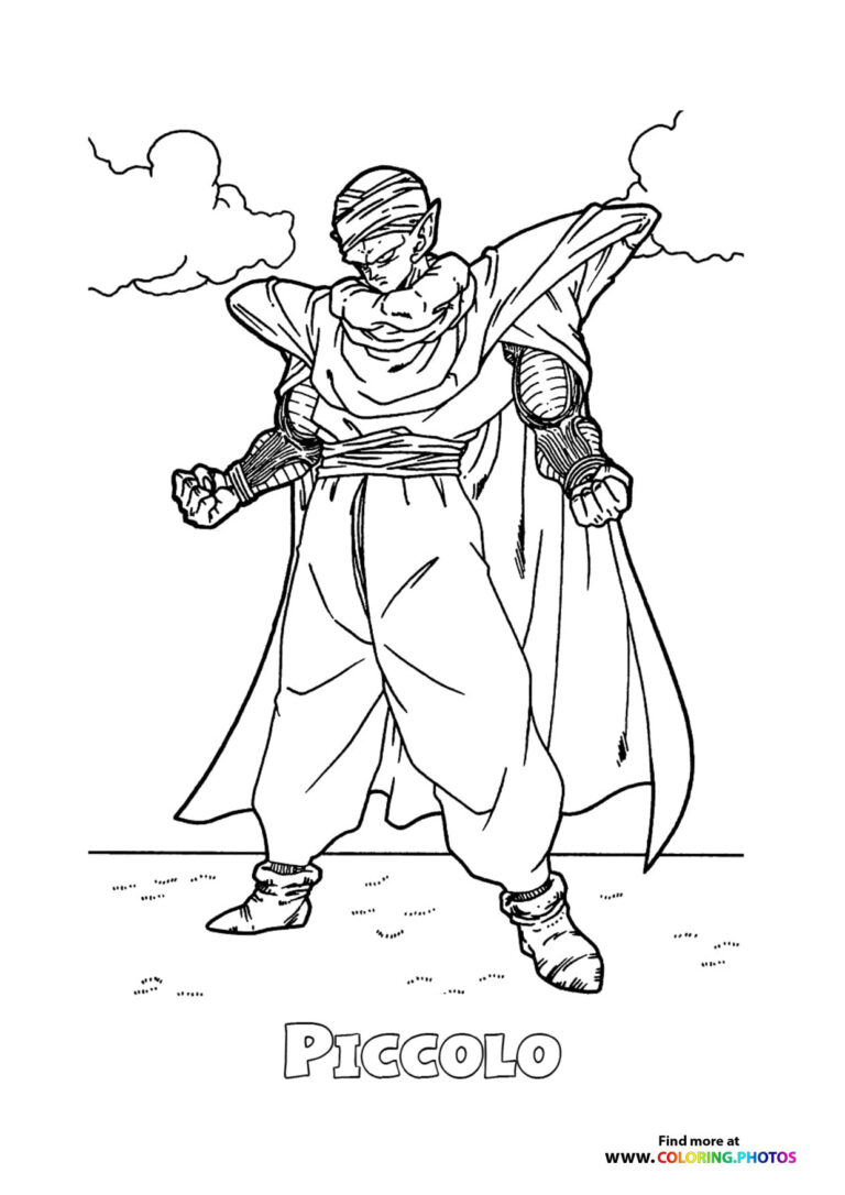 Piccolo Dragon Ball Z - Coloring Pages for kids