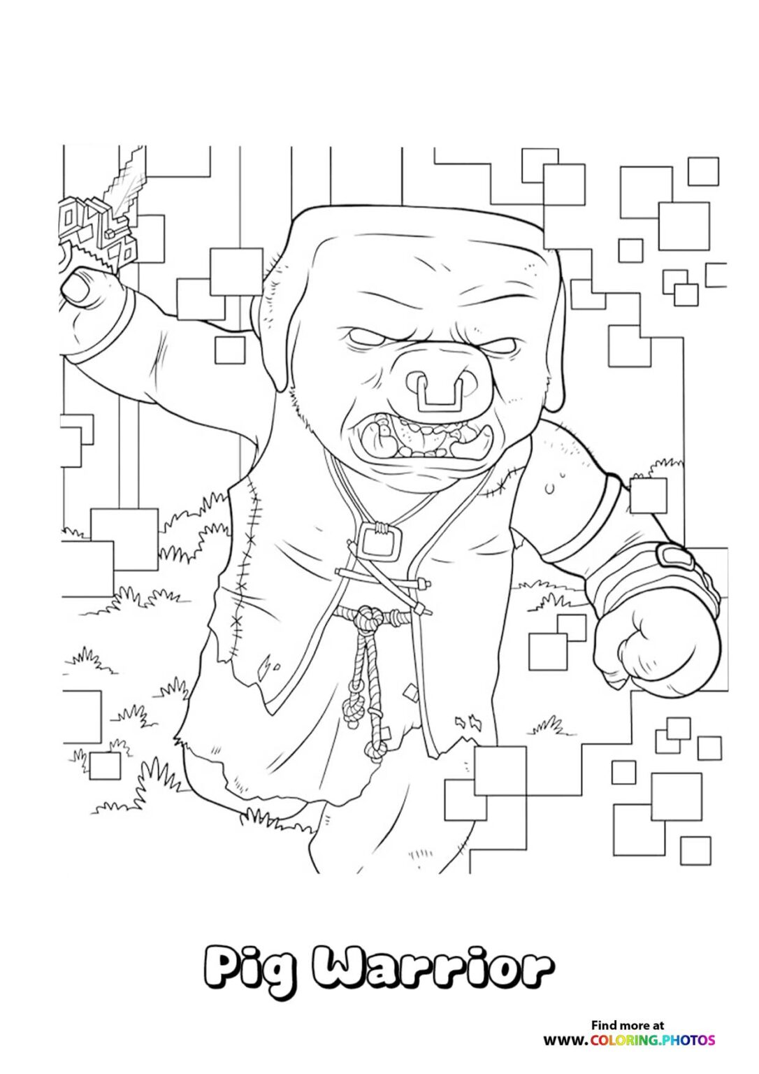 Minecraft Movie - Coloring Pages for kids