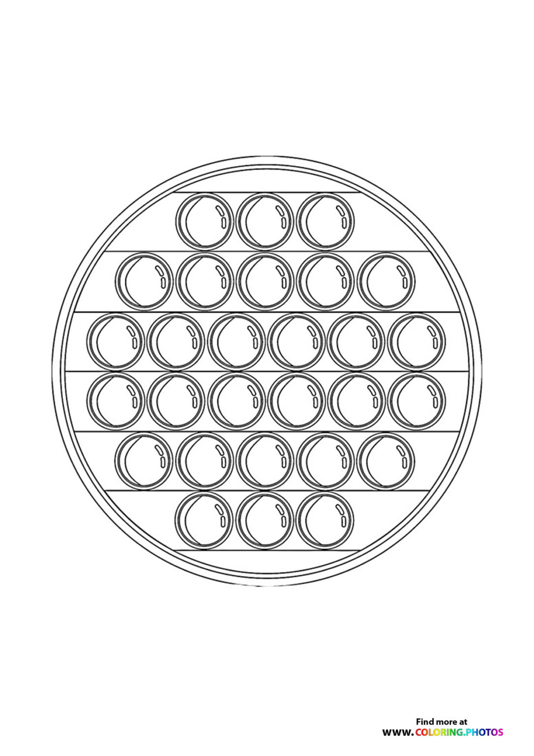 Pop It - Coloring Pages for kids | 100% free print or download