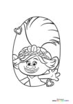 Viva and Poppy Trolls Band together - Coloring Pages for kids