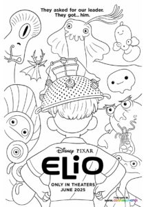 Poster for movie Elio - Coloring Pages for kids