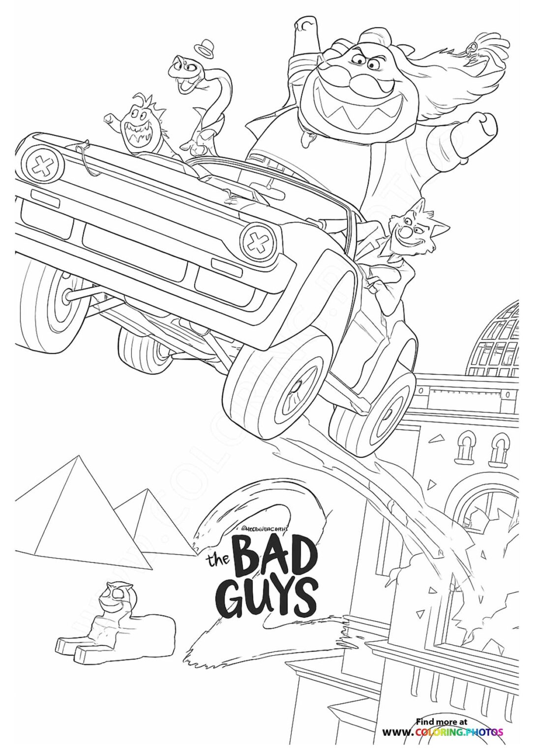 Poster from The Bad Guys 2 - Coloring Pages for kids