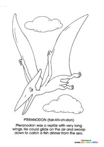Pteranodon - Coloring Pages for kids