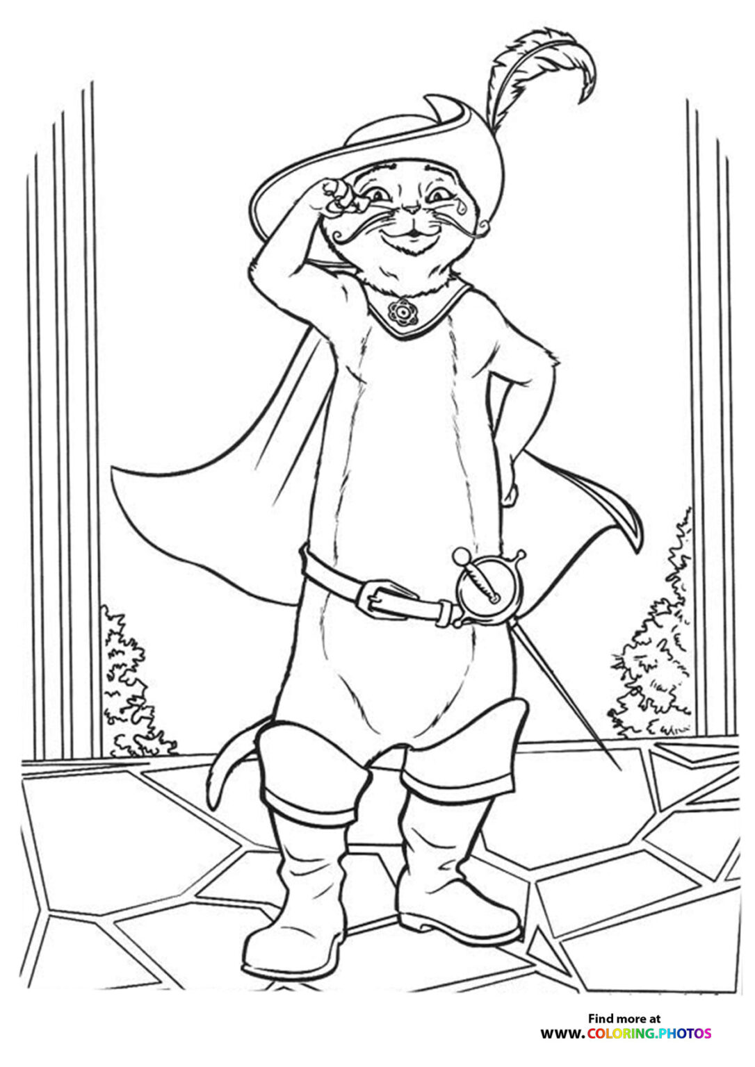 Puss in Boots The Last Wish - Coloring Pages for kids | 100% free prints