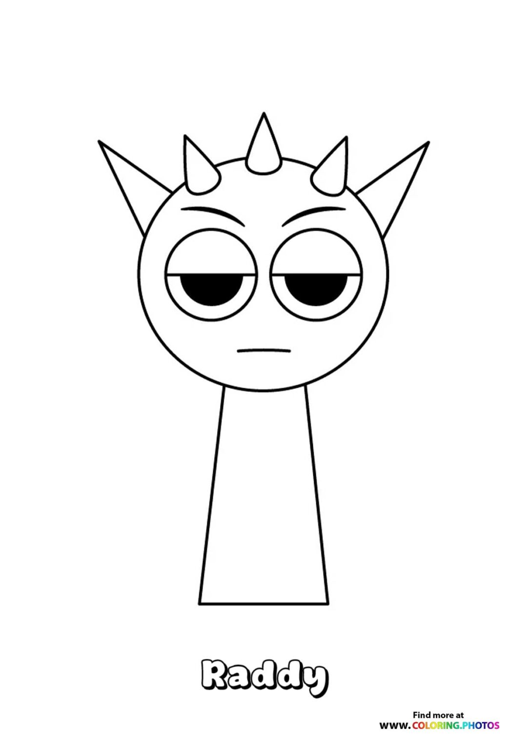 Pinki Sprunki - Coloring Pages for kids