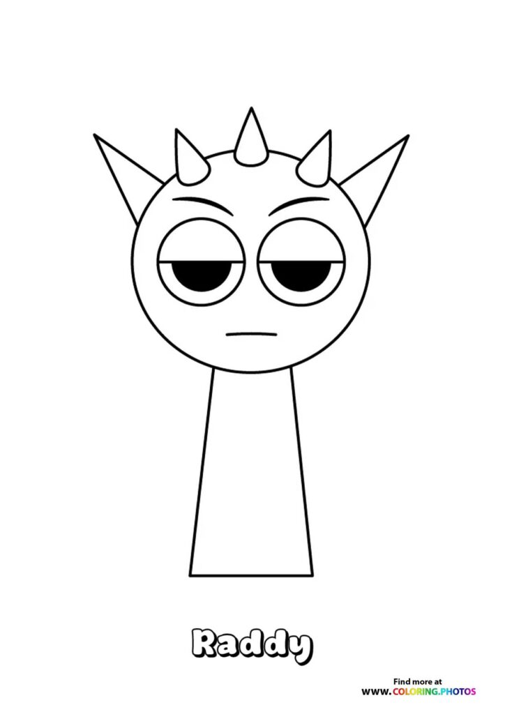 Pinki Sprunki Coloring Pages For Kids