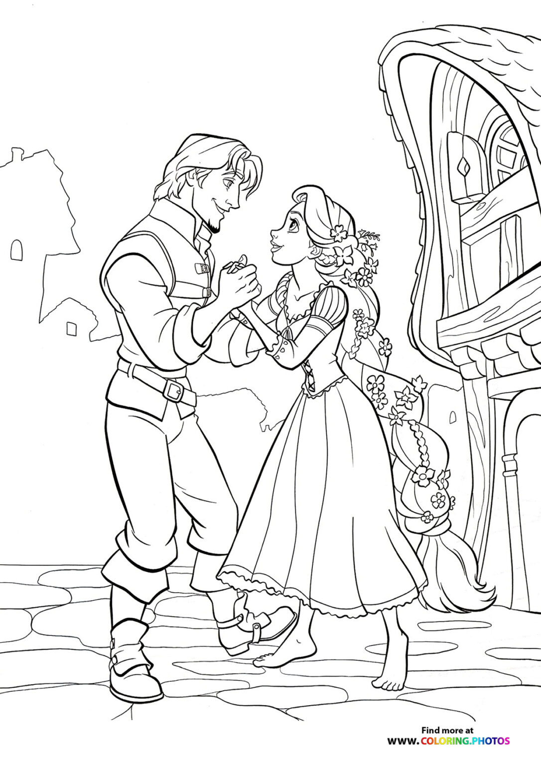 Tangled Coloring Pages For Kids Free And Easy Print Or Download