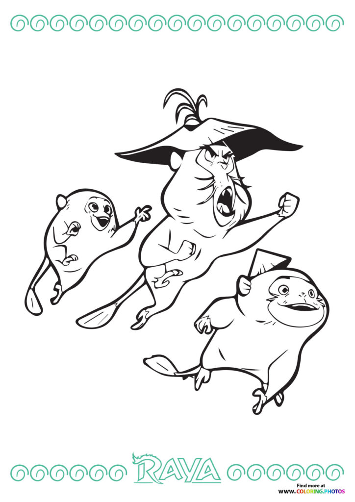 Raya the Last Dragon logo - Coloring Pages for kids