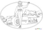 Red Bull Formula 1 car - Coloring Pages for kids