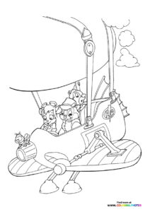 Chip n Dale Rescue Rangers - Coloring Pages for kids | 100% Free print