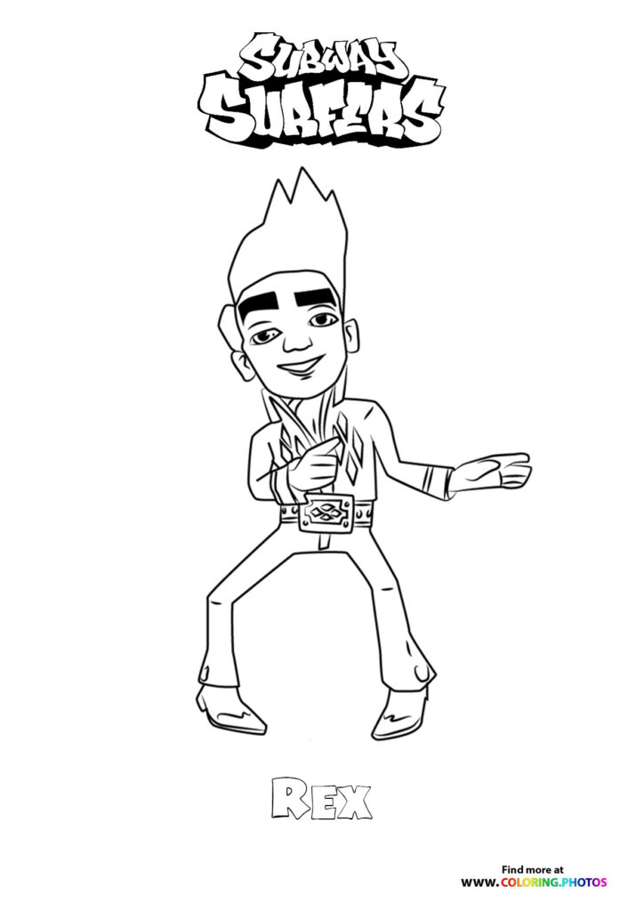 Jake from Subway Surfers - Coloring Pages for kids