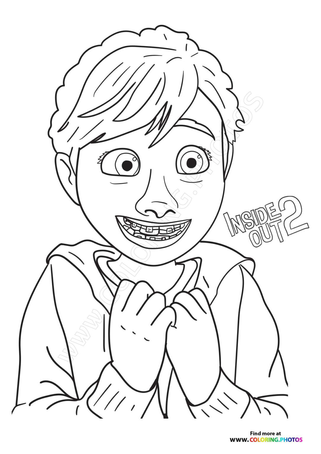 Riley Andersen Inside Out 2 - Coloring Pages for kids