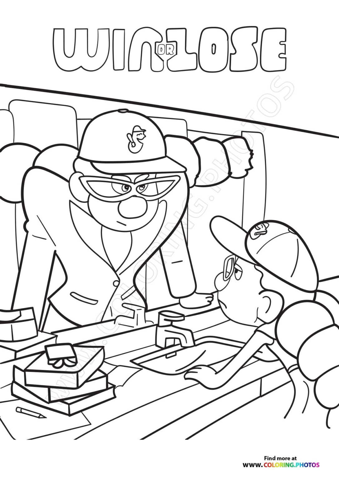 Win or Lose - Coloring Pages for kids