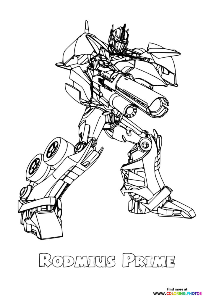 Rodmius Prime Transformers - Coloring Pages for kids