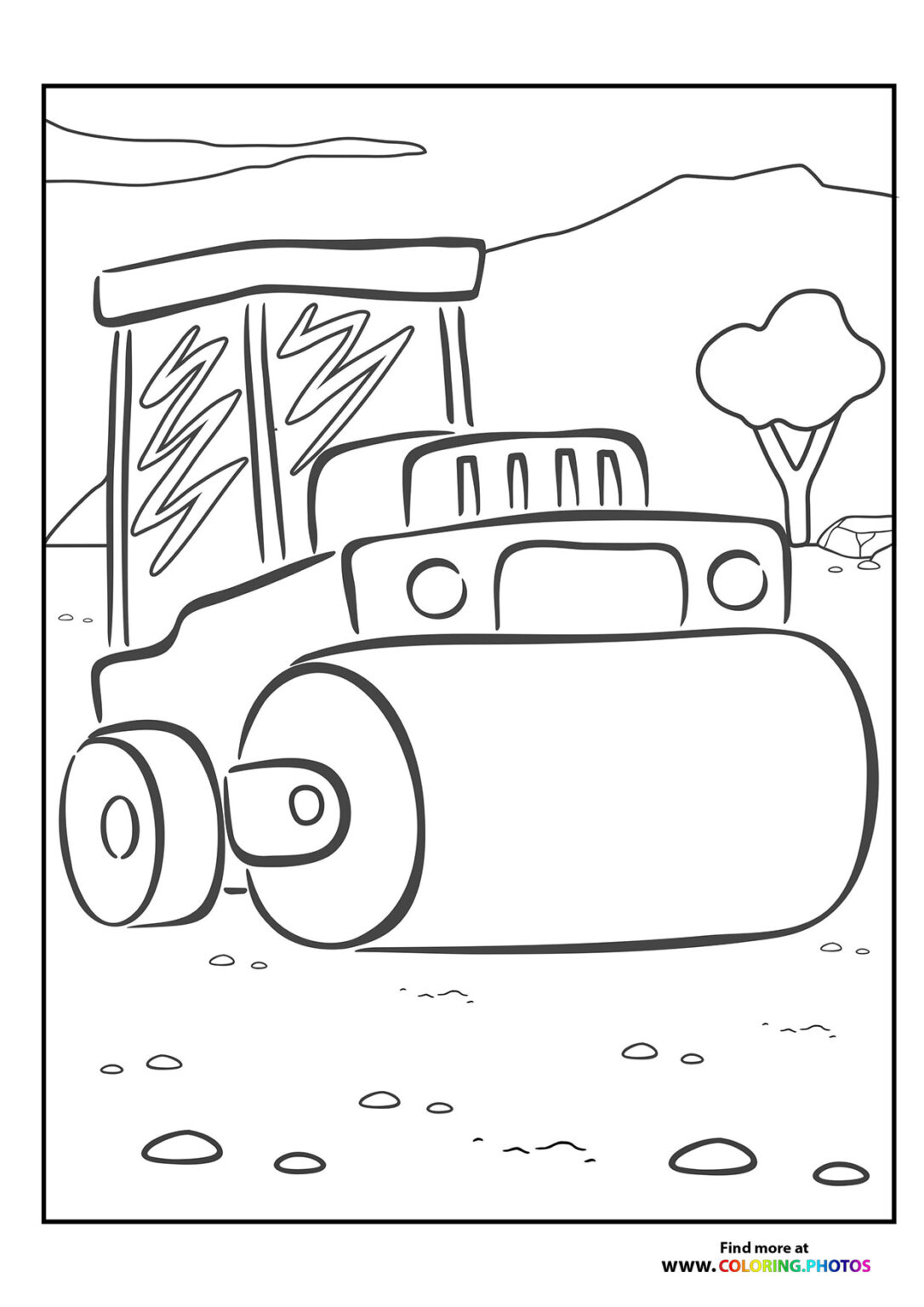 Construction site - Coloring Pages for kids