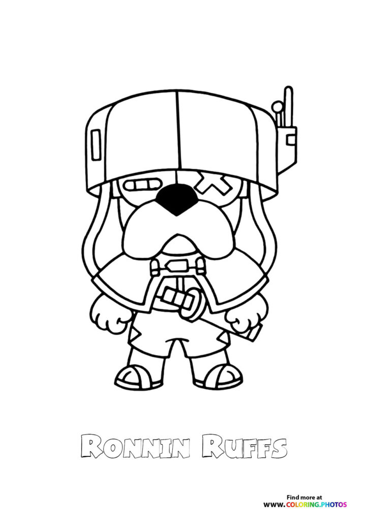 Ronnin Rufs Brawls Stars - Coloring Pages for kids