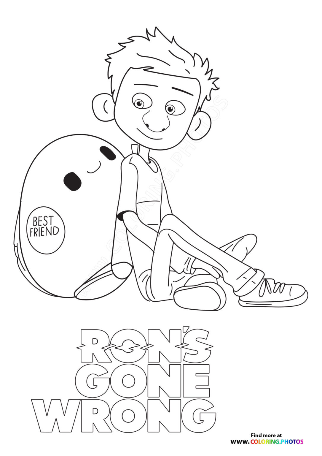 Ron's Gone Wrong - Coloring Pages for kids | Free and easy printables