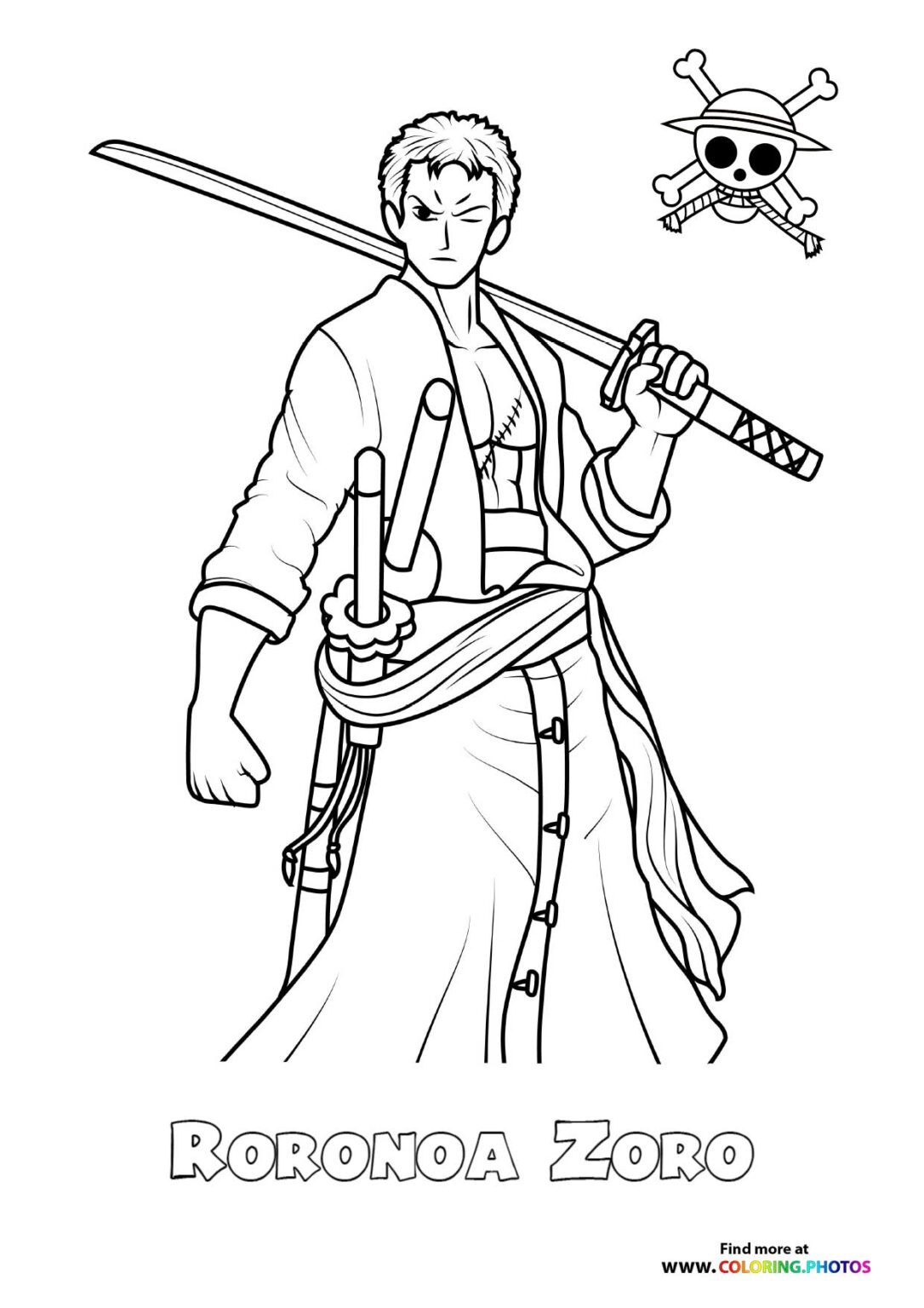 Nami from One Piece - Coloring Pages for kids