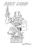 Rust Lord - Fortnite - Coloring Pages for kids