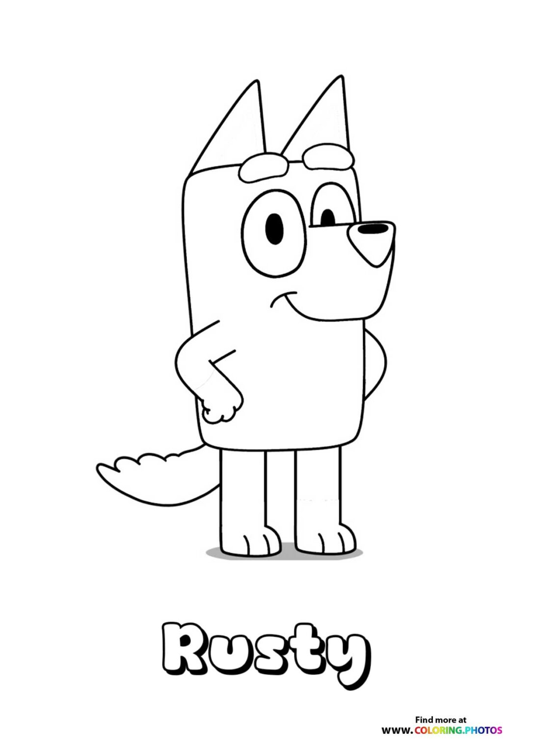 Mackenzie from Bluey - Coloring Pages for kids