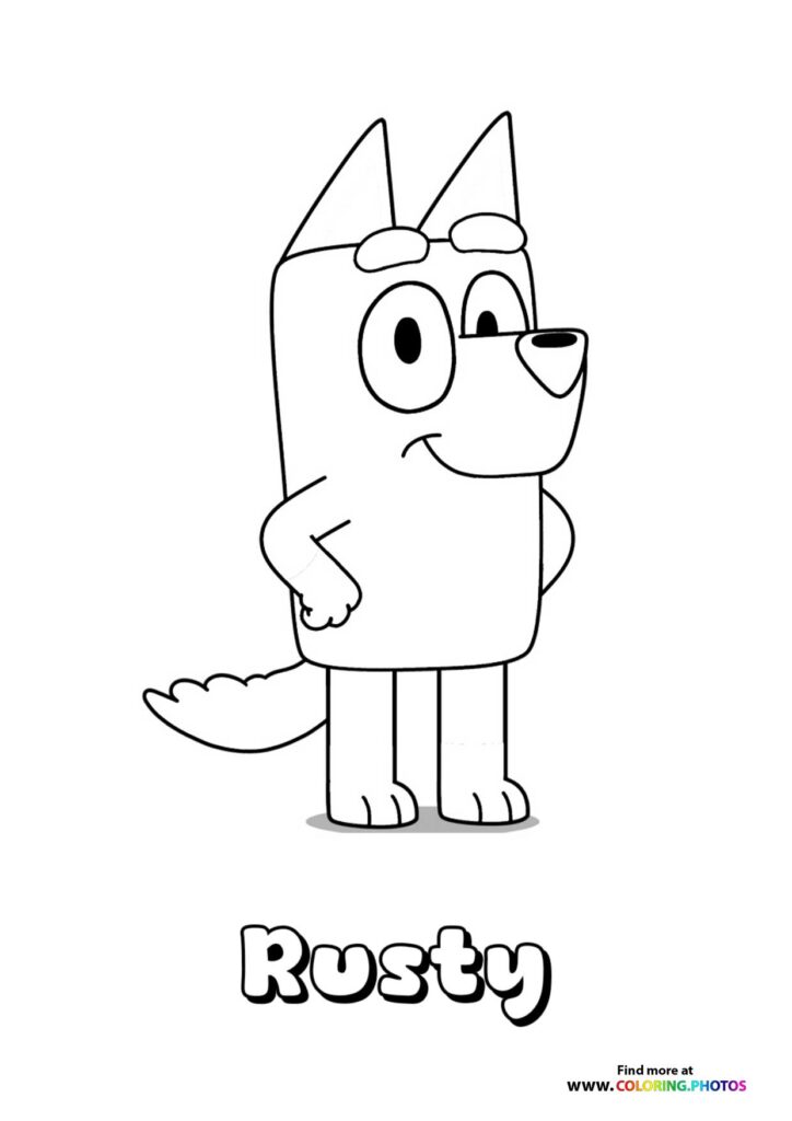 Mackenzie from Bluey - Coloring Pages for kids