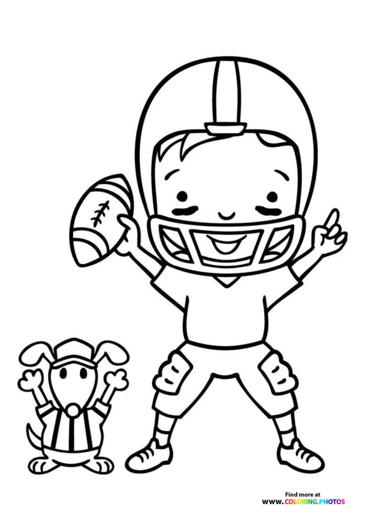 NFL Football - Page 2 of 2 - Coloring Pages for kids | Free and easy ...