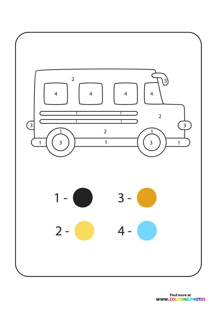 Color by number - Coloring Pages for kids | Free and easy printables