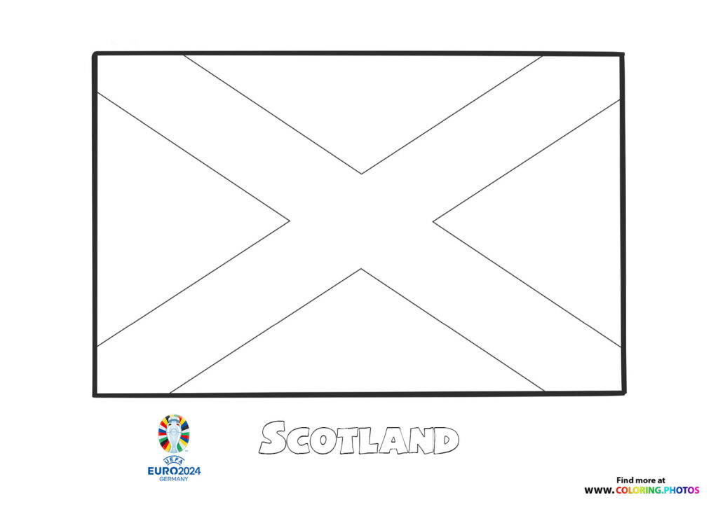 Scotland Flag Coloring Pages Flags Girl Printable Scouts Clip Kids ...