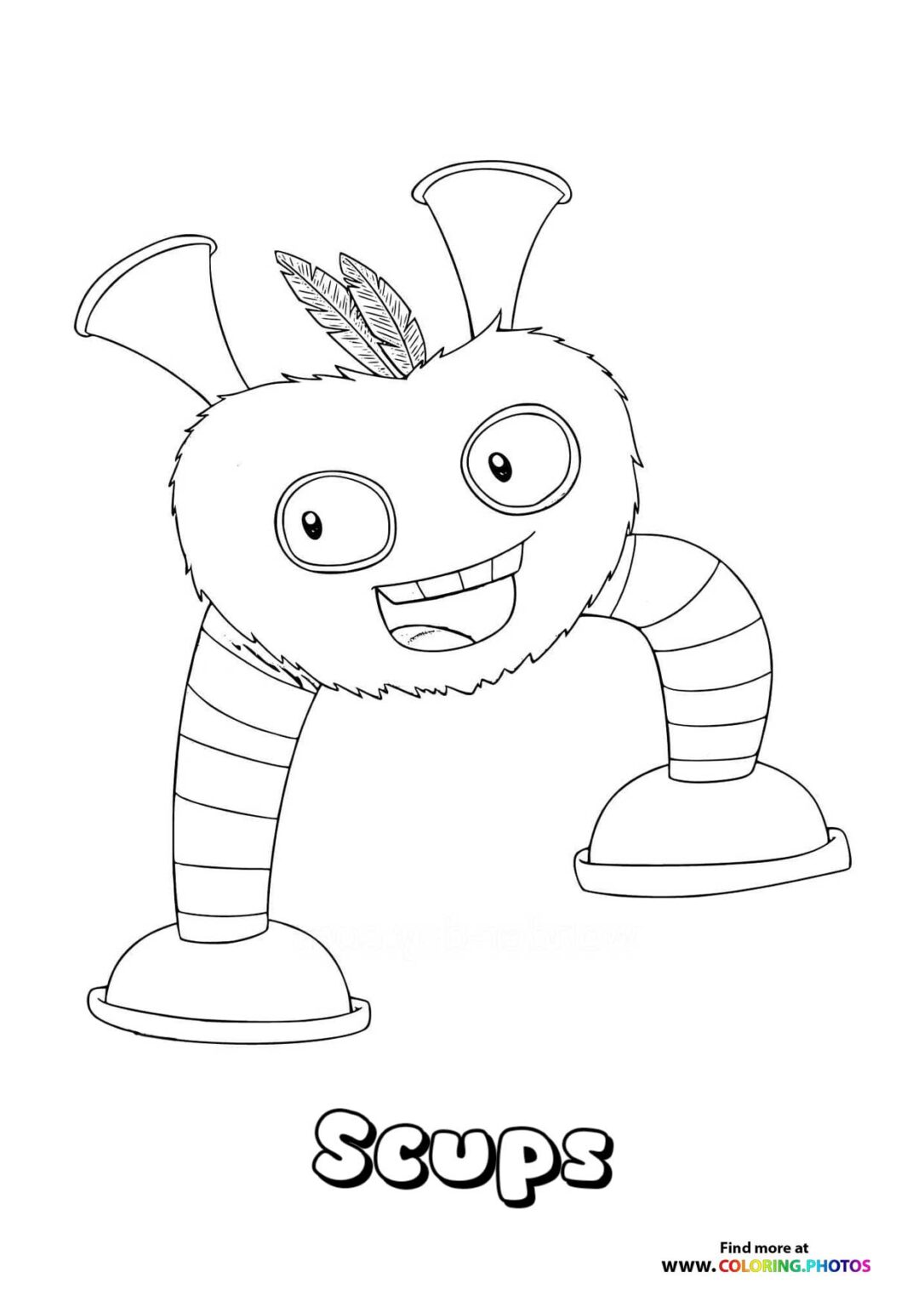 Scups from my singing monsters - Coloring Pages for kids