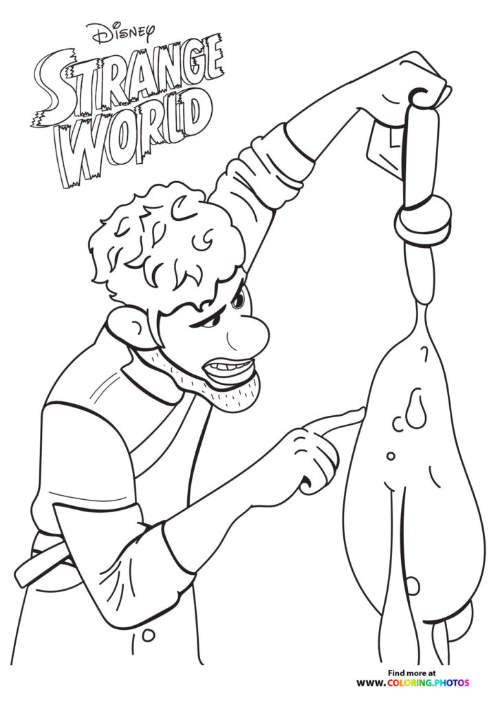 Strange World - Coloring Pages for kids | Free and easy print or download