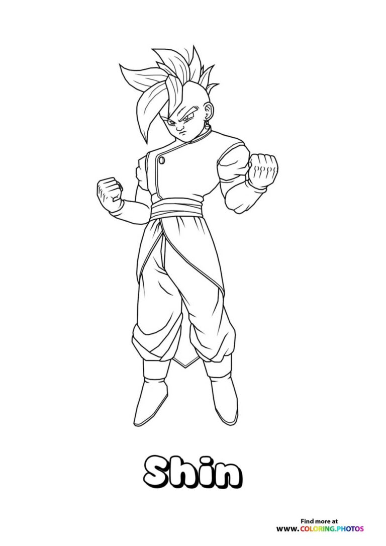 Shin from Dragon Ball Daima - Coloring Pages for kids
