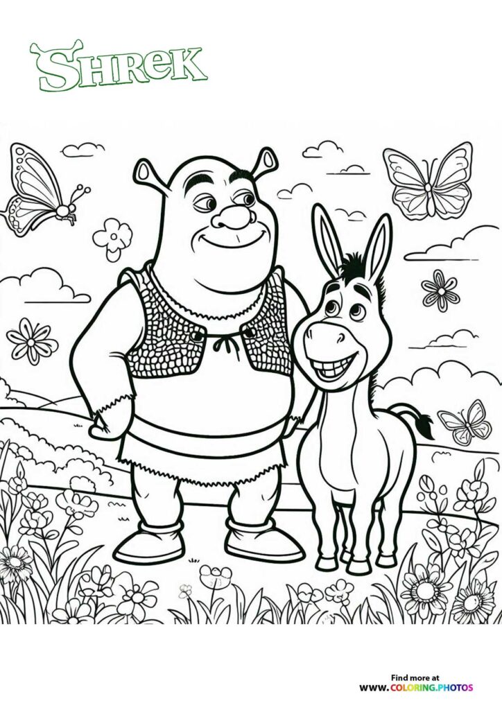 Shrek - Coloring Pages for kids